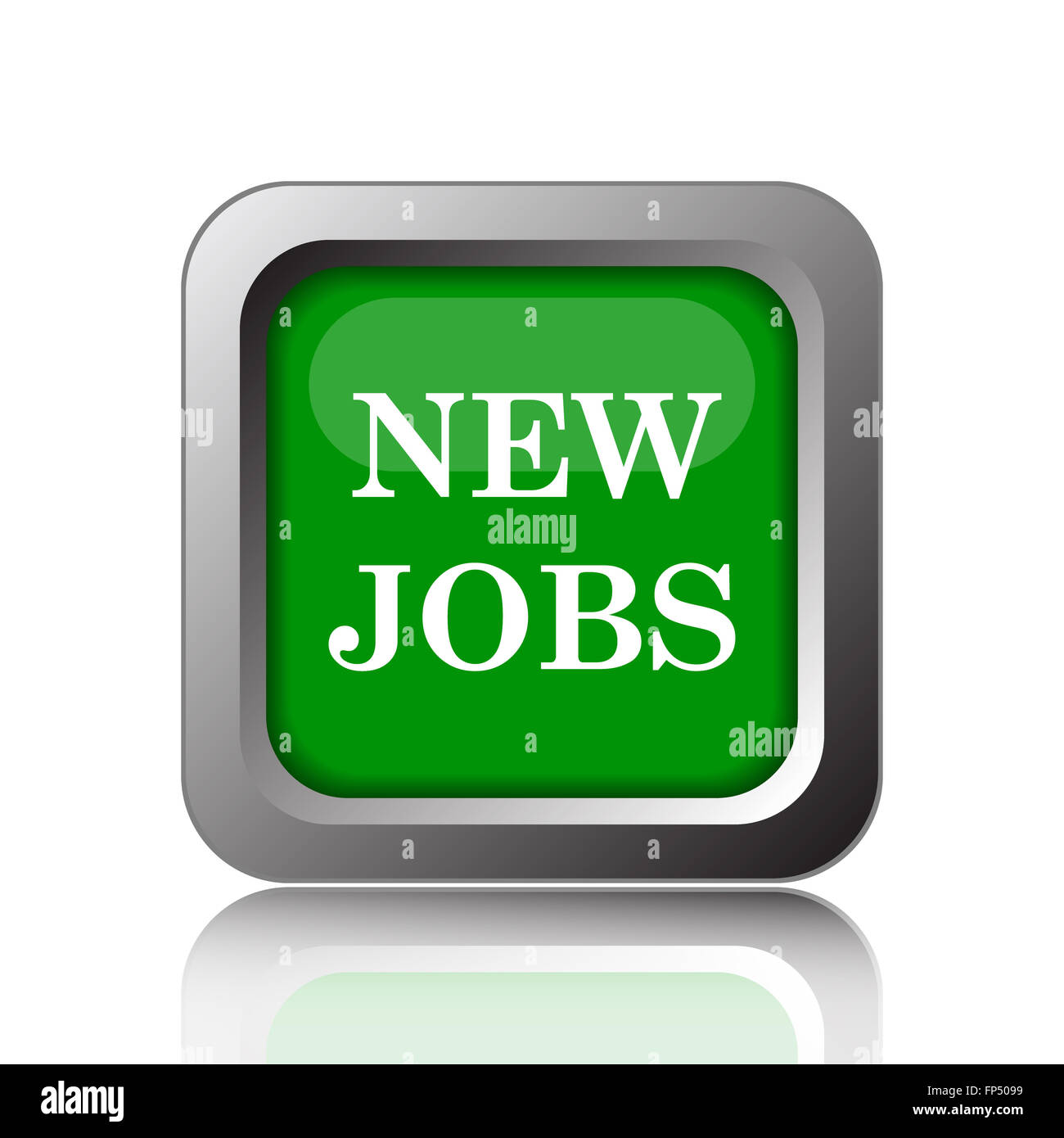New jobs icon. Internet button on black background Stock Photo - Alamy