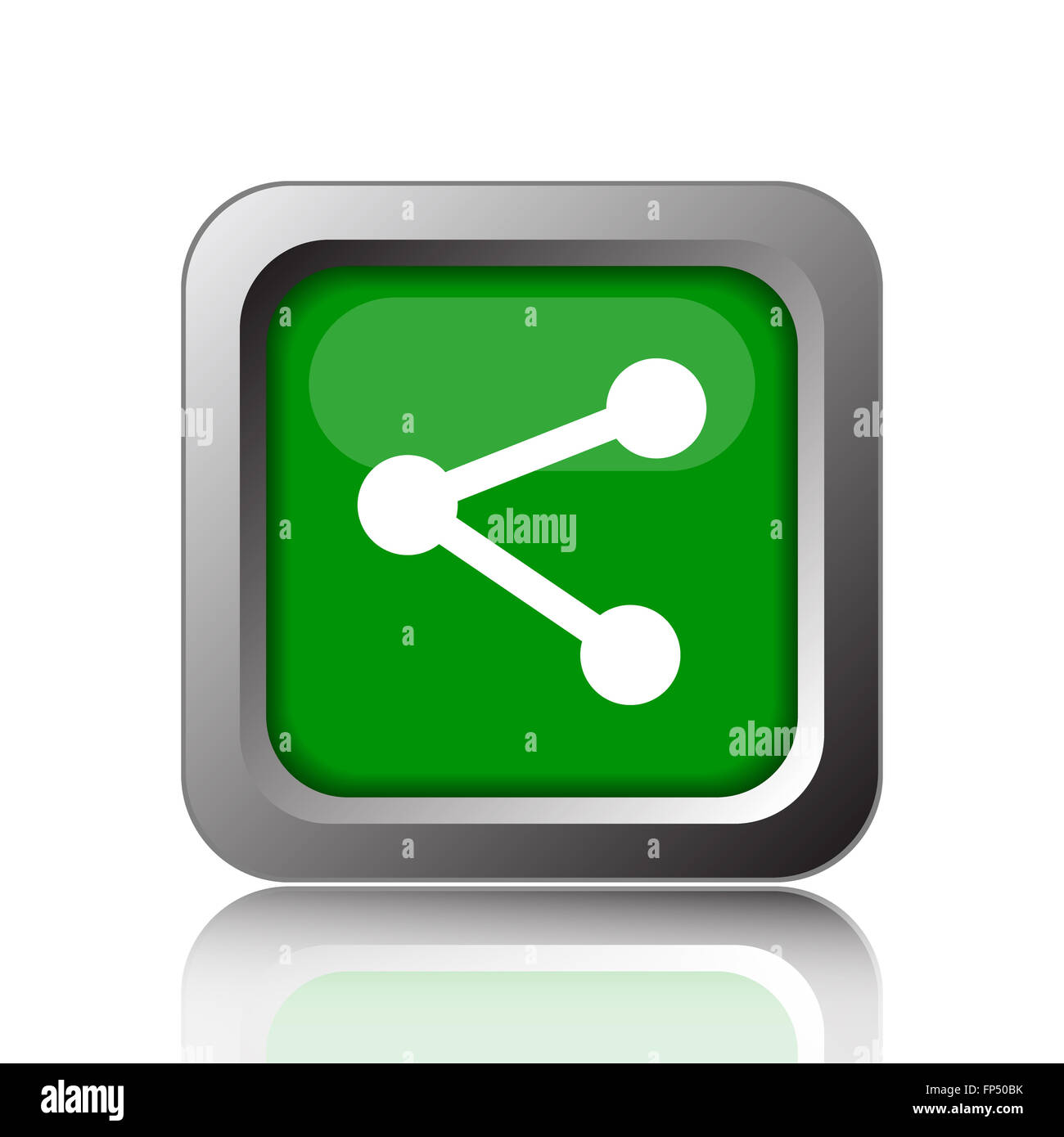 Social media - link icon. Internet button on black background Stock ...