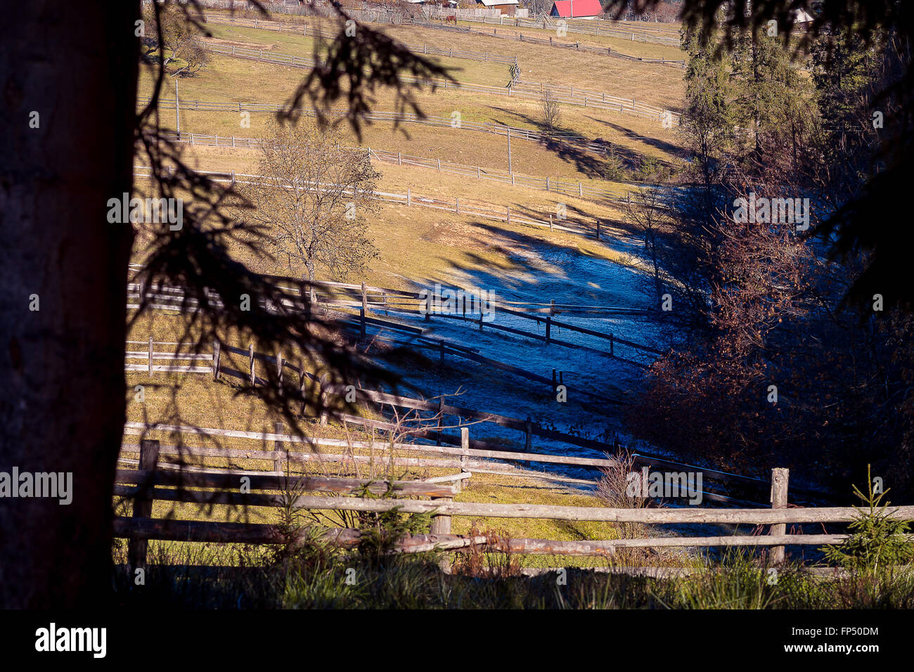 Beautiful early spring landscape in mountains. Honeymoon Stock Photo ...
