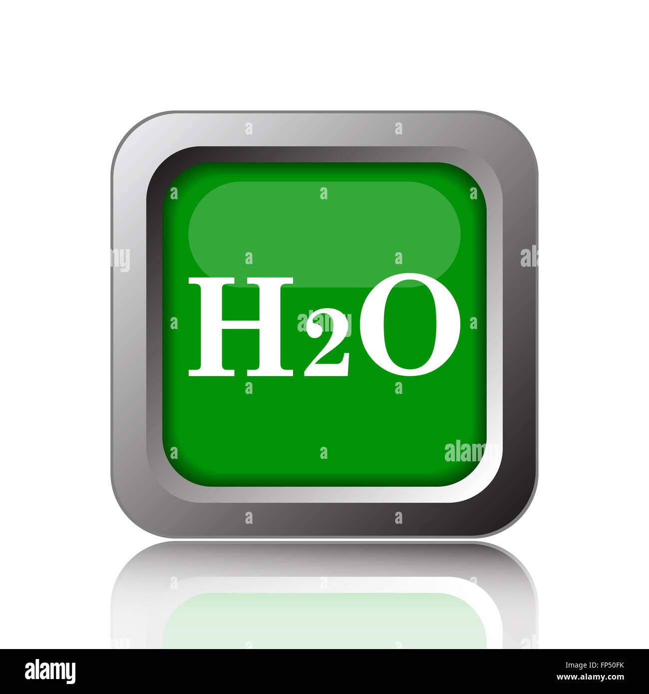 H2O icon. Internet button on black background Stock Photo - Alamy