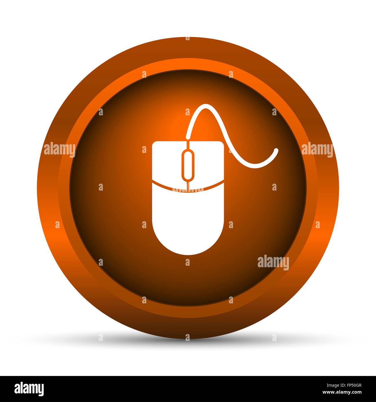 Mouse icon. Internet button on white background Stock Photo - Alamy