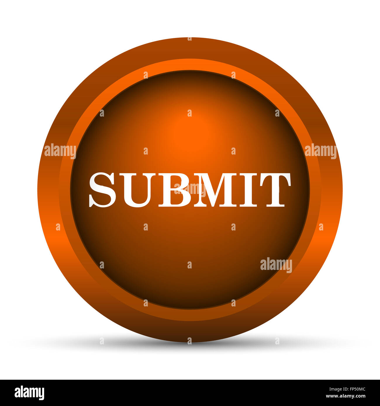 Submit icon. Internet button on white background Stock Photo - Alamy