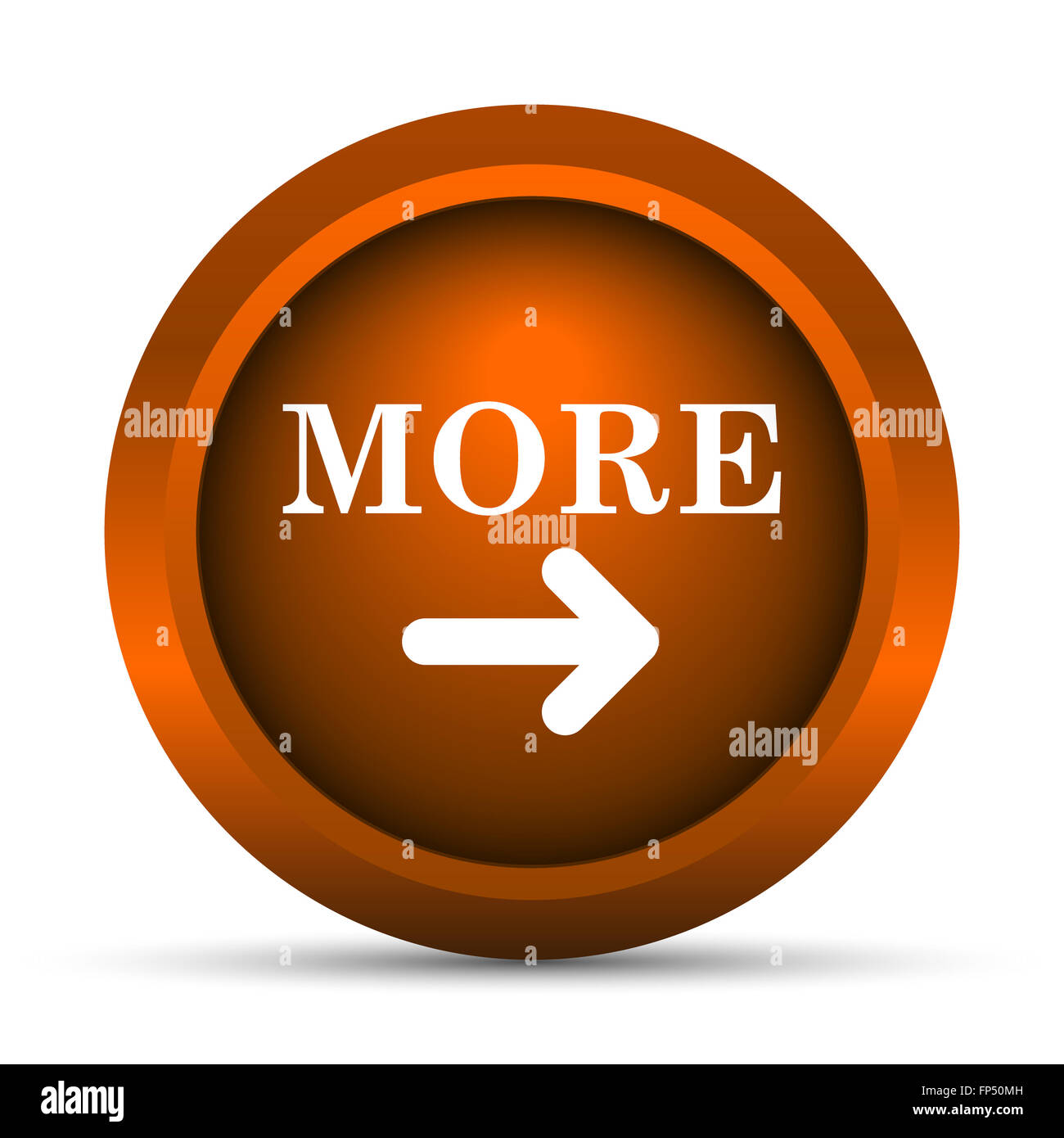 More icon. Internet button on white background Stock Photo - Alamy