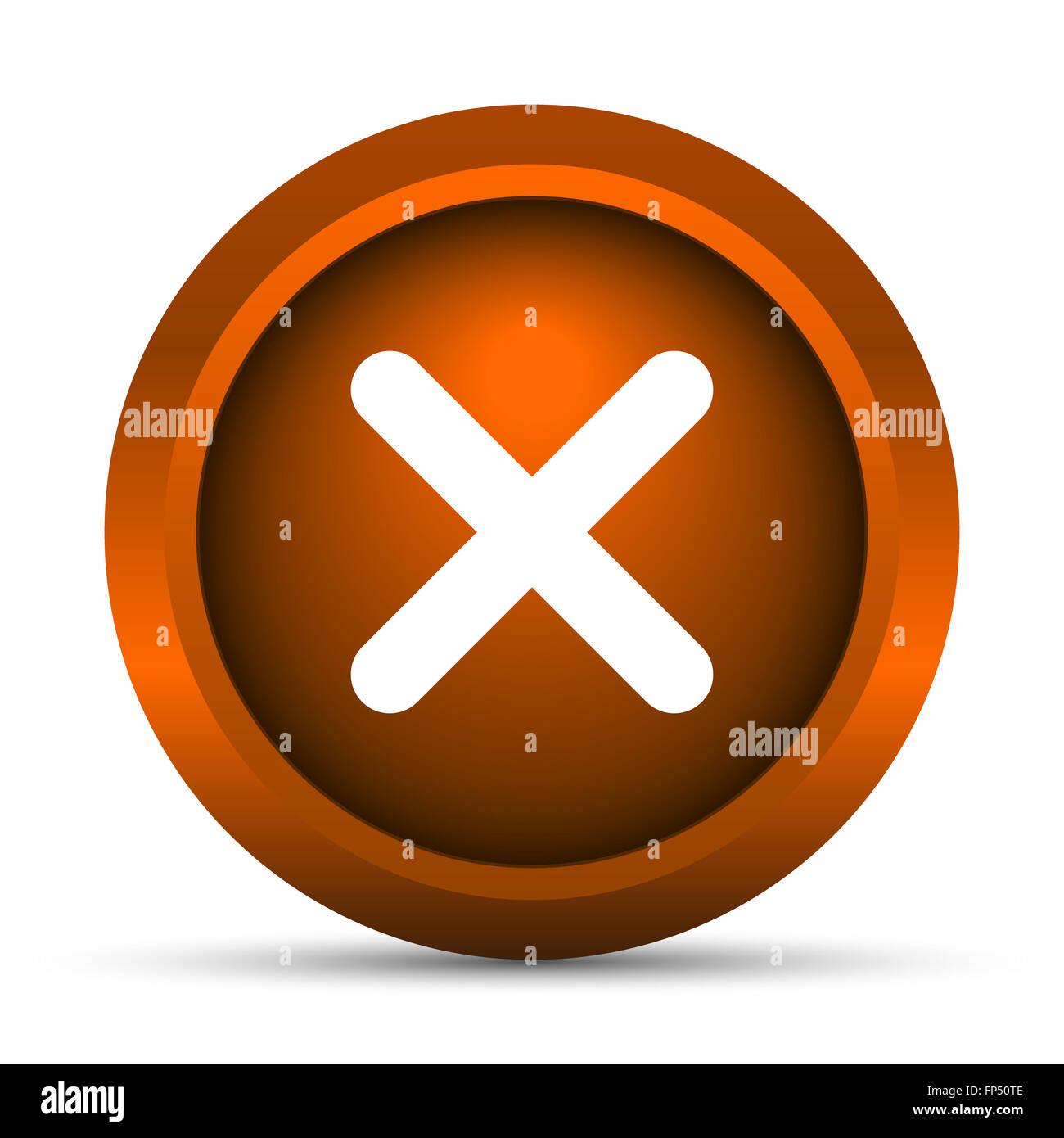 X close icon. Internet button on white background Stock Photo - Alamy