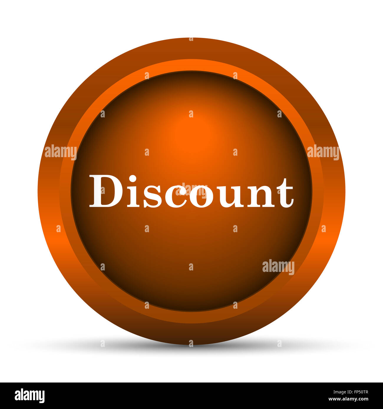 Discount icon. Internet button on white background Stock Photo - Alamy