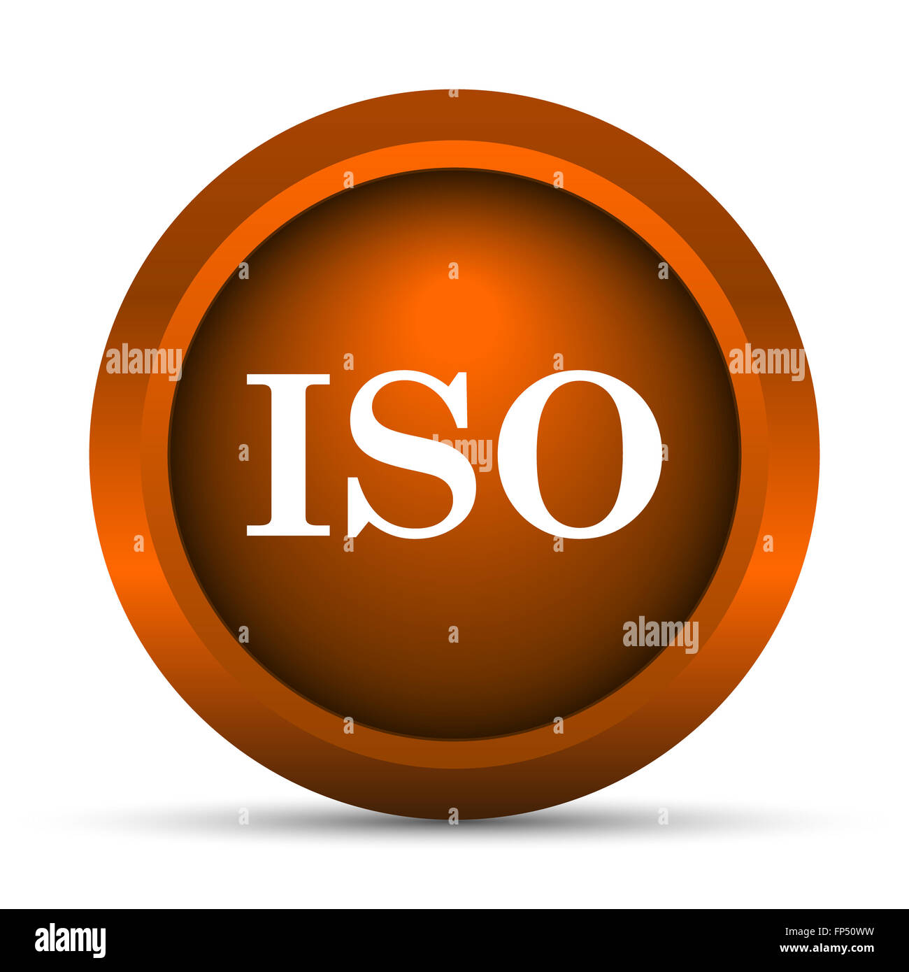 ISO icon. Internet button on white background Stock Photo - Alamy