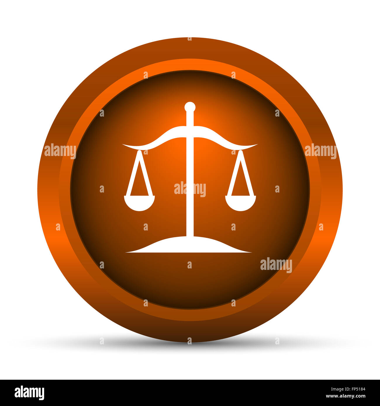 Balance icon. Internet button on white background Stock Photo - Alamy