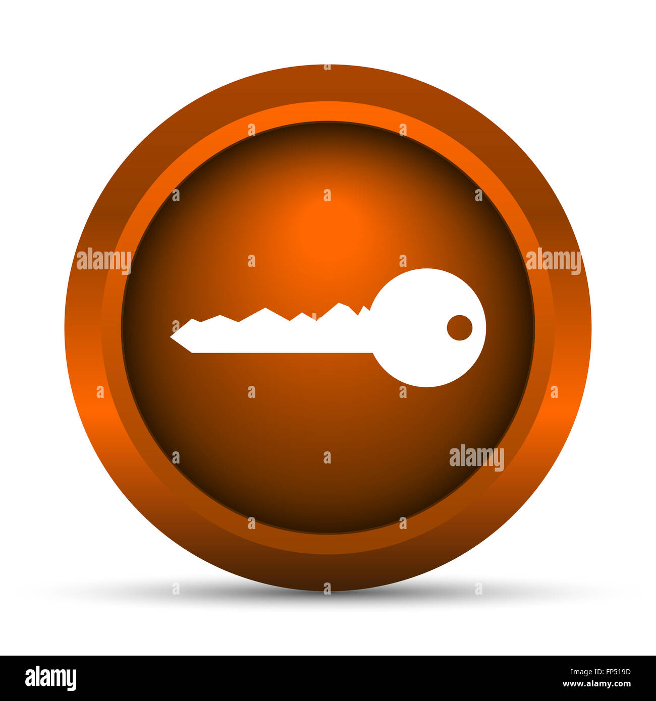 Key icon. Internet button on white background Stock Photo - Alamy