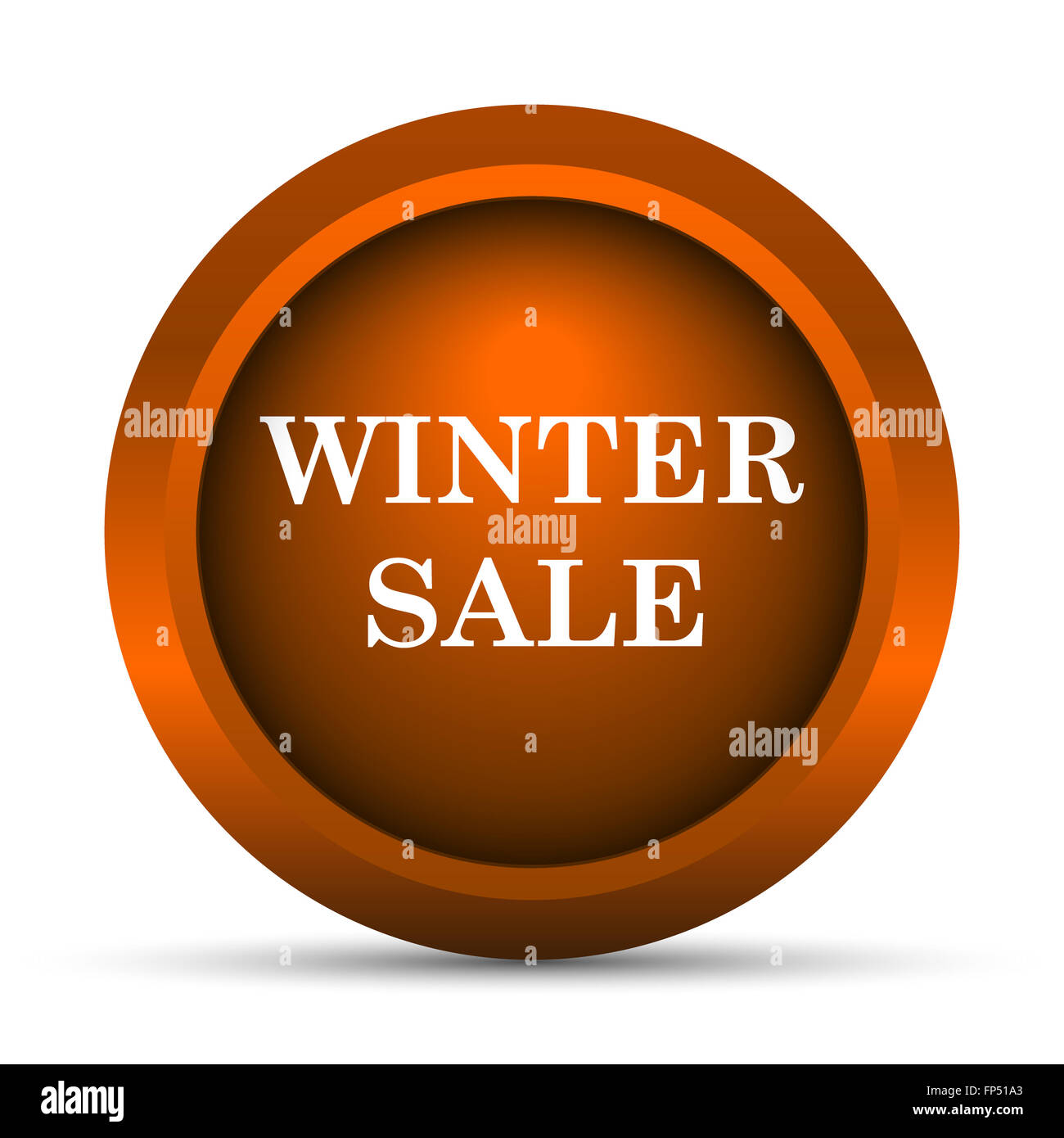 Winter sale icon. Internet button on white background Stock Photo - Alamy