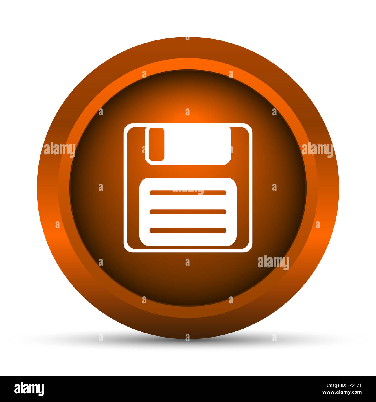 Save icon. Internet button on white background Stock Photo - Alamy