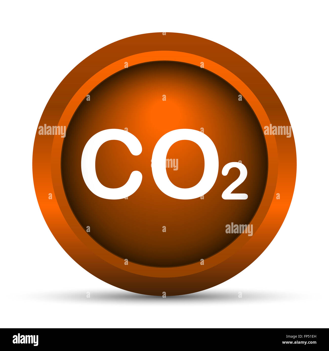 CO2 icon. Internet button on white background Stock Photo - Alamy