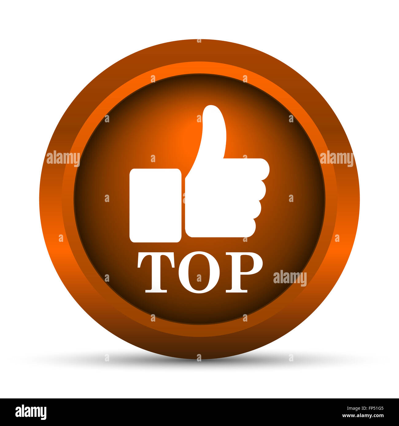 Top icon. Internet button on white background Stock Photo - Alamy
