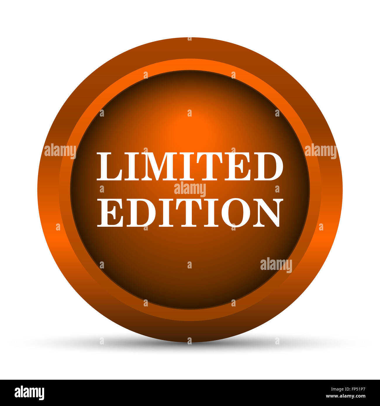 Limited edition icon. Internet button on white background Stock Photo ...