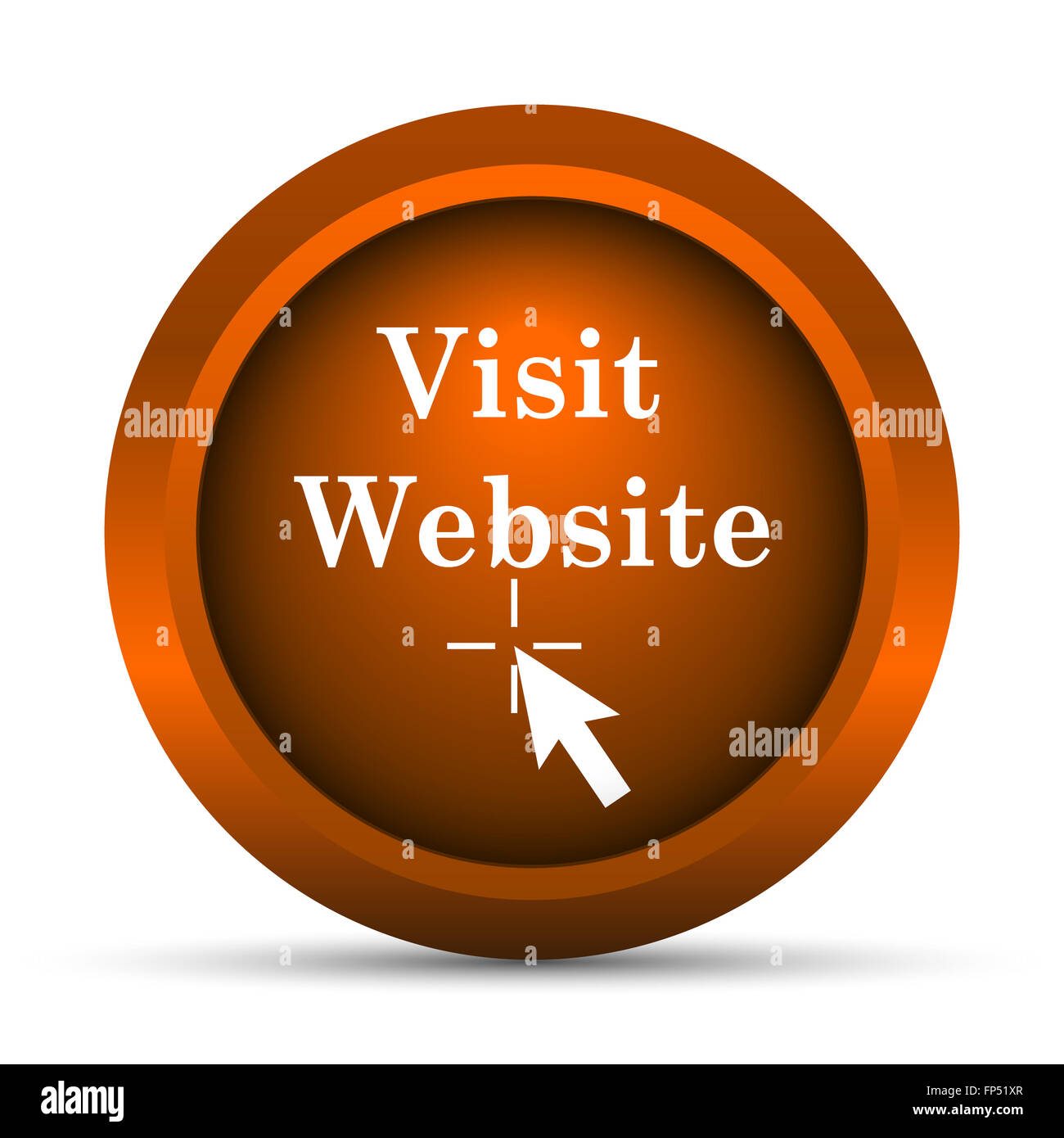 Visit website icon. Internet button on white background Stock Photo - Alamy