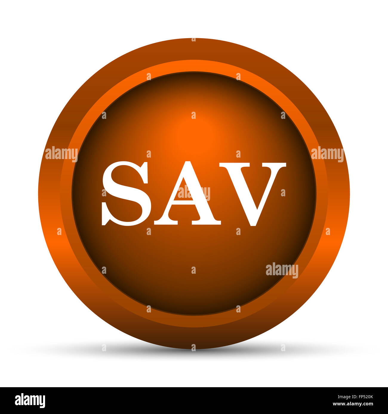 SAV icon. Internet button on white background Stock Photo - Alamy