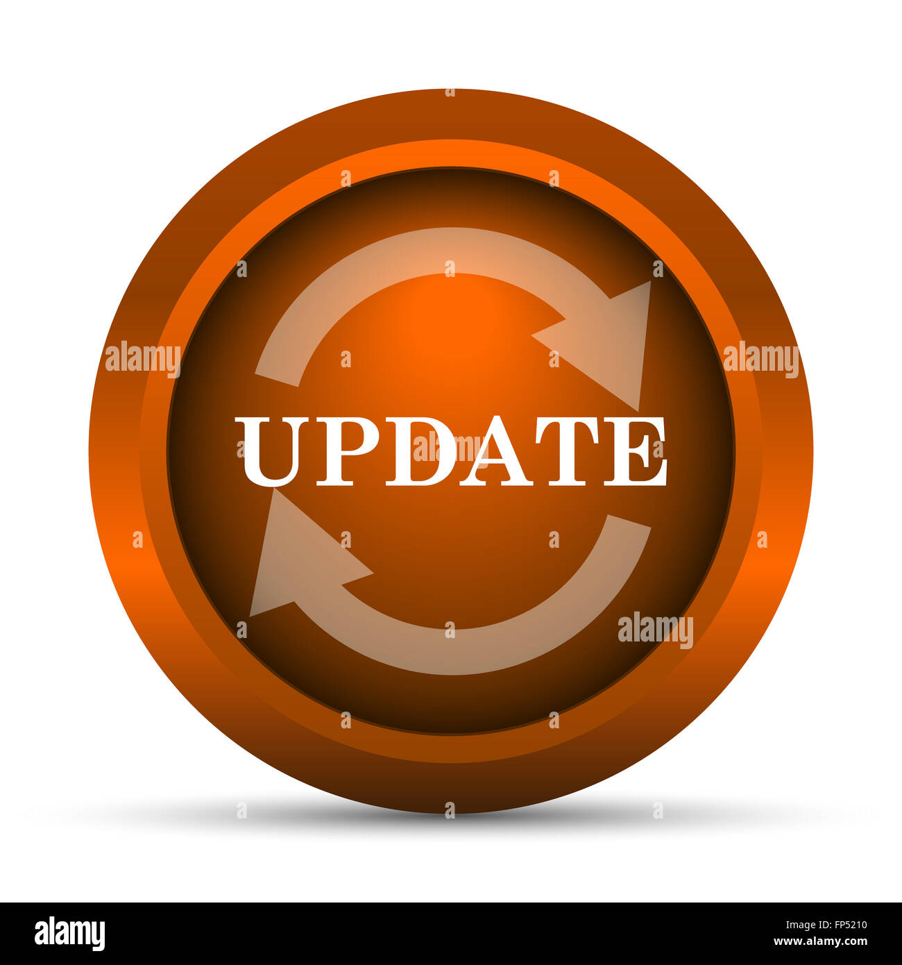 Update icon. Internet button on white background Stock Photo - Alamy