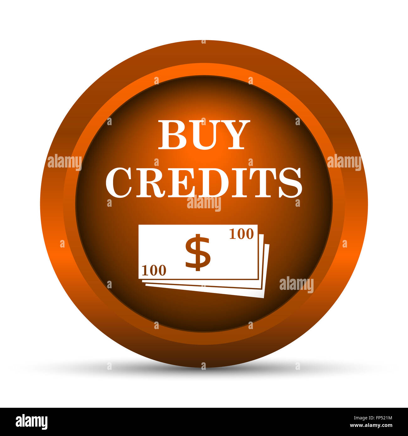 Buy credits icon. Internet button on white background Stock Photo - Alamy