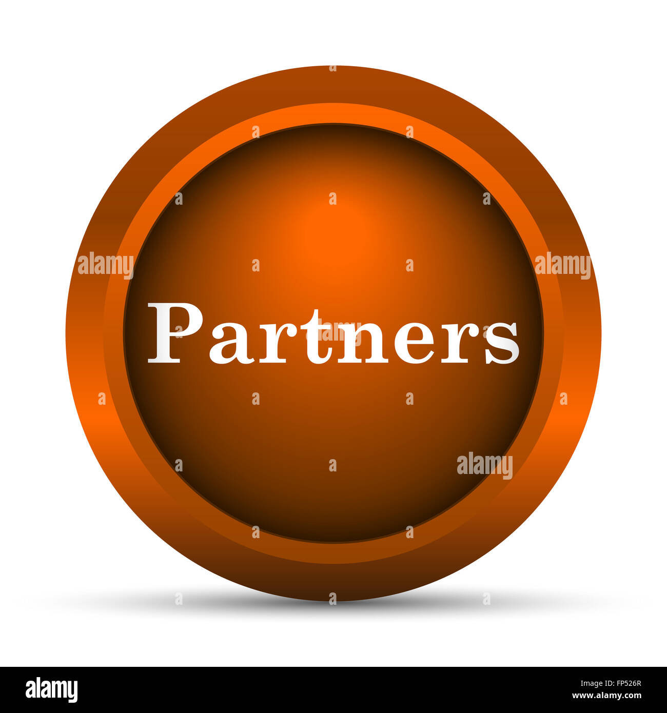 Partners icon. Internet button on white background Stock Photo - Alamy