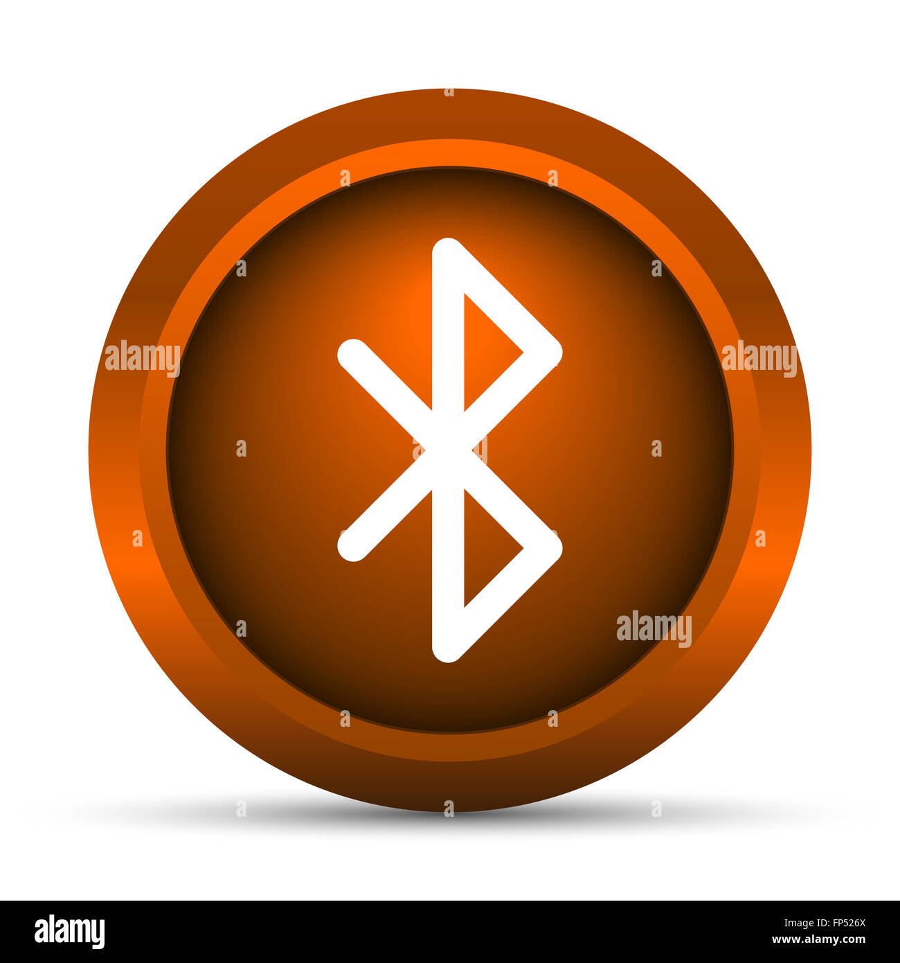 Bluetooth icon. Internet button on white background Stock Photo - Alamy