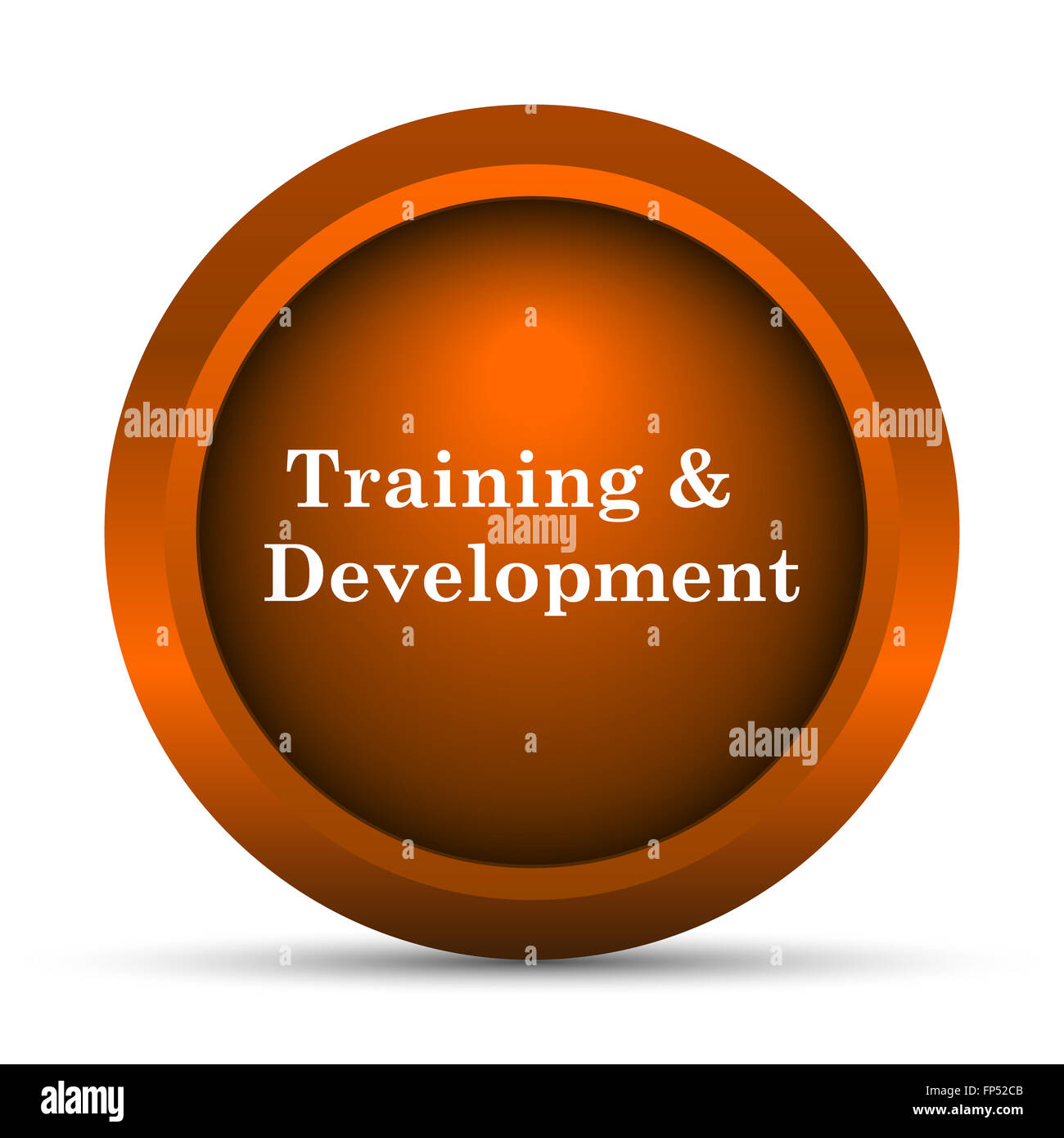 Training and development icon. Internet button on white background ...