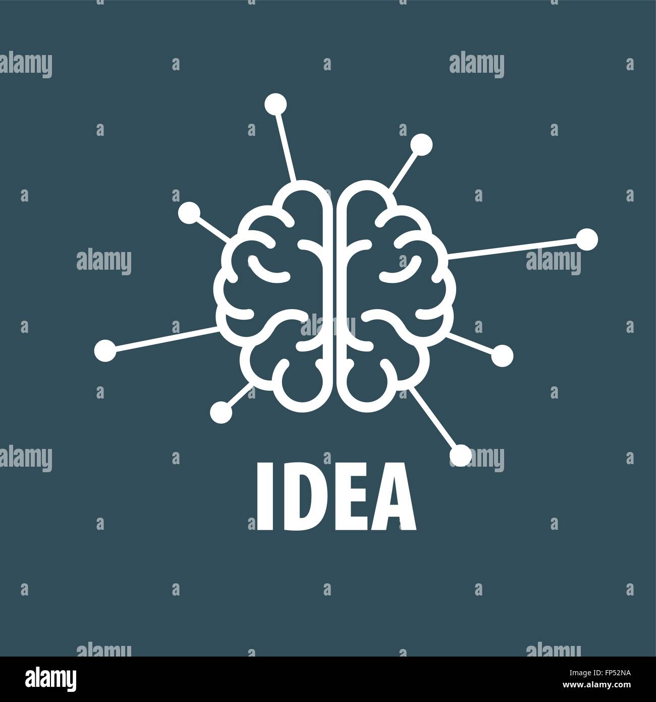 Vector brain logo Stock Vector Image & Art - Alamy