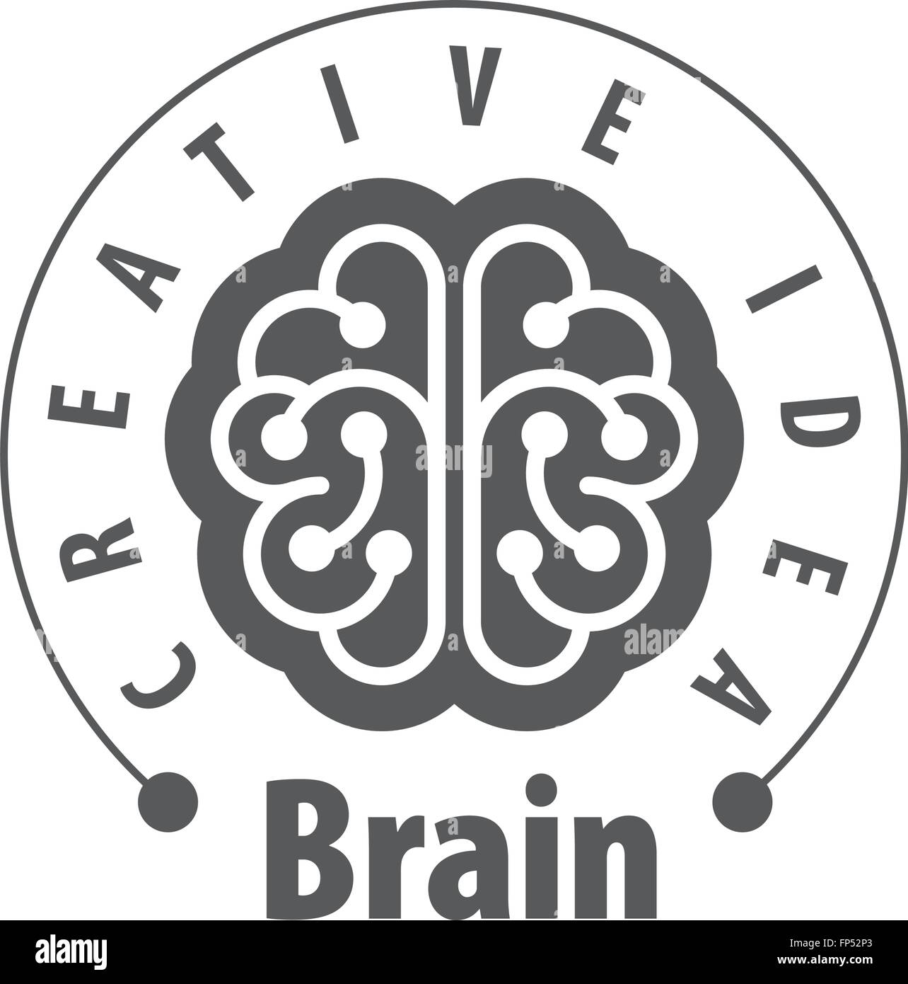 Vector brain logo Stock Vector Image & Art - Alamy