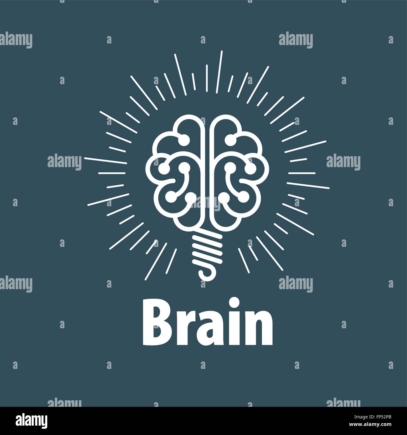 Vector brain logo Stock Vector Image & Art - Alamy