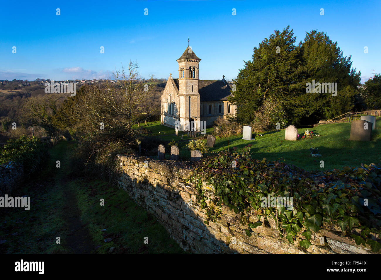 St Luke's Church, Frampton Mansell, The Cotswolds, Gloucestershire,UK ...