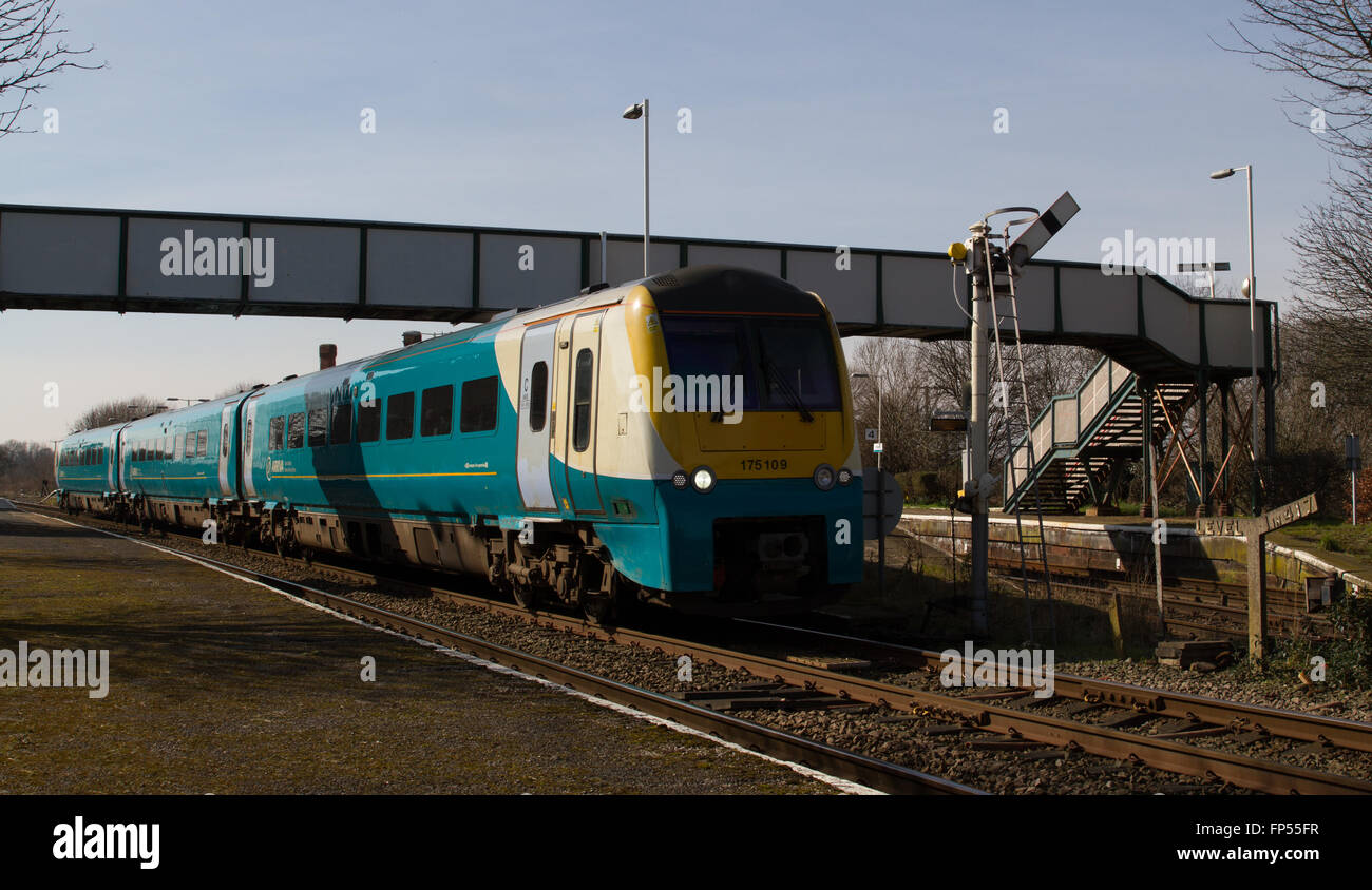 Arriva Trains Wales ATW Llandudno to Manchester service formed of a 3 ...