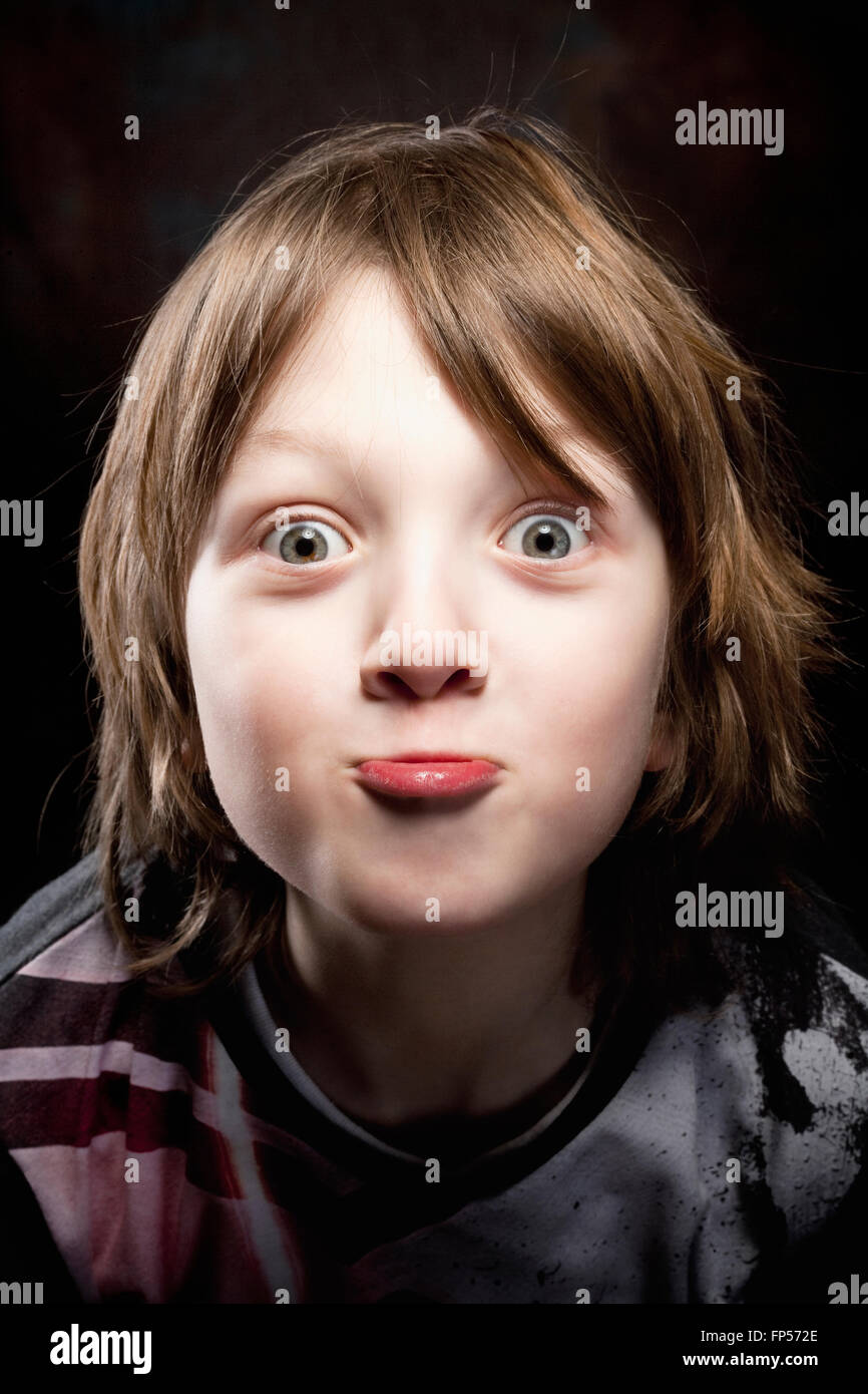 Making faces childhood hi-res stock photography and images - Alamy