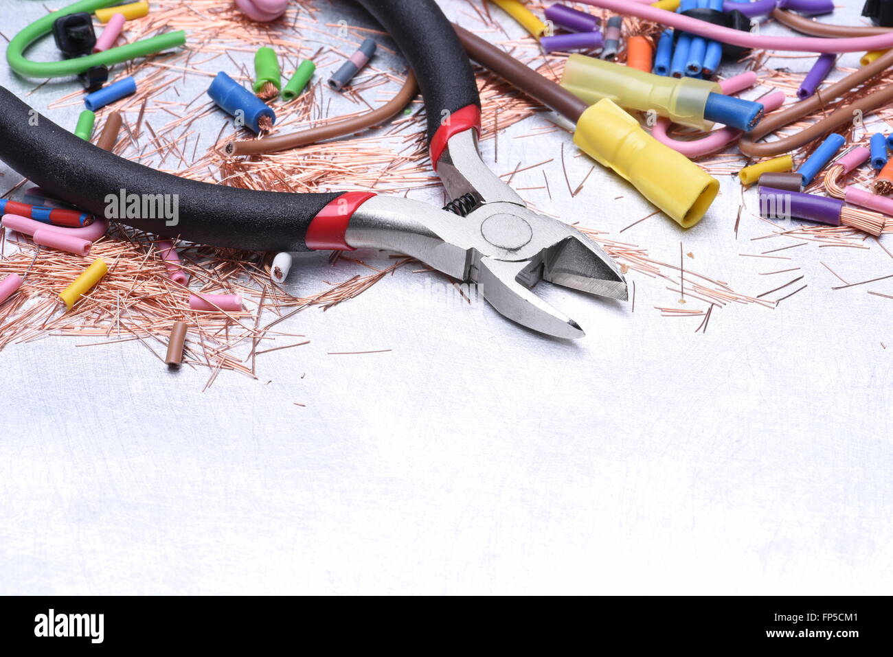 Installation of electrical, tools and cables Stock Photo - Alamy