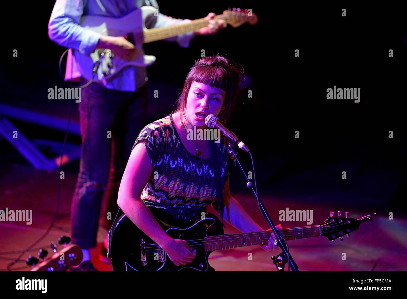 Female indie rock guitar hi-res stock photography and images - Alamy