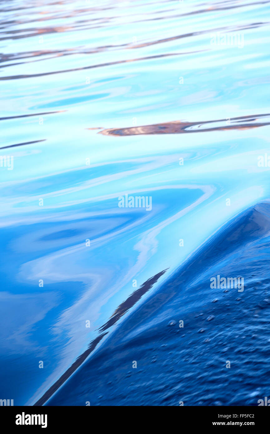 in the mediterranean sea of cyclades greece europe the color and reflex ...