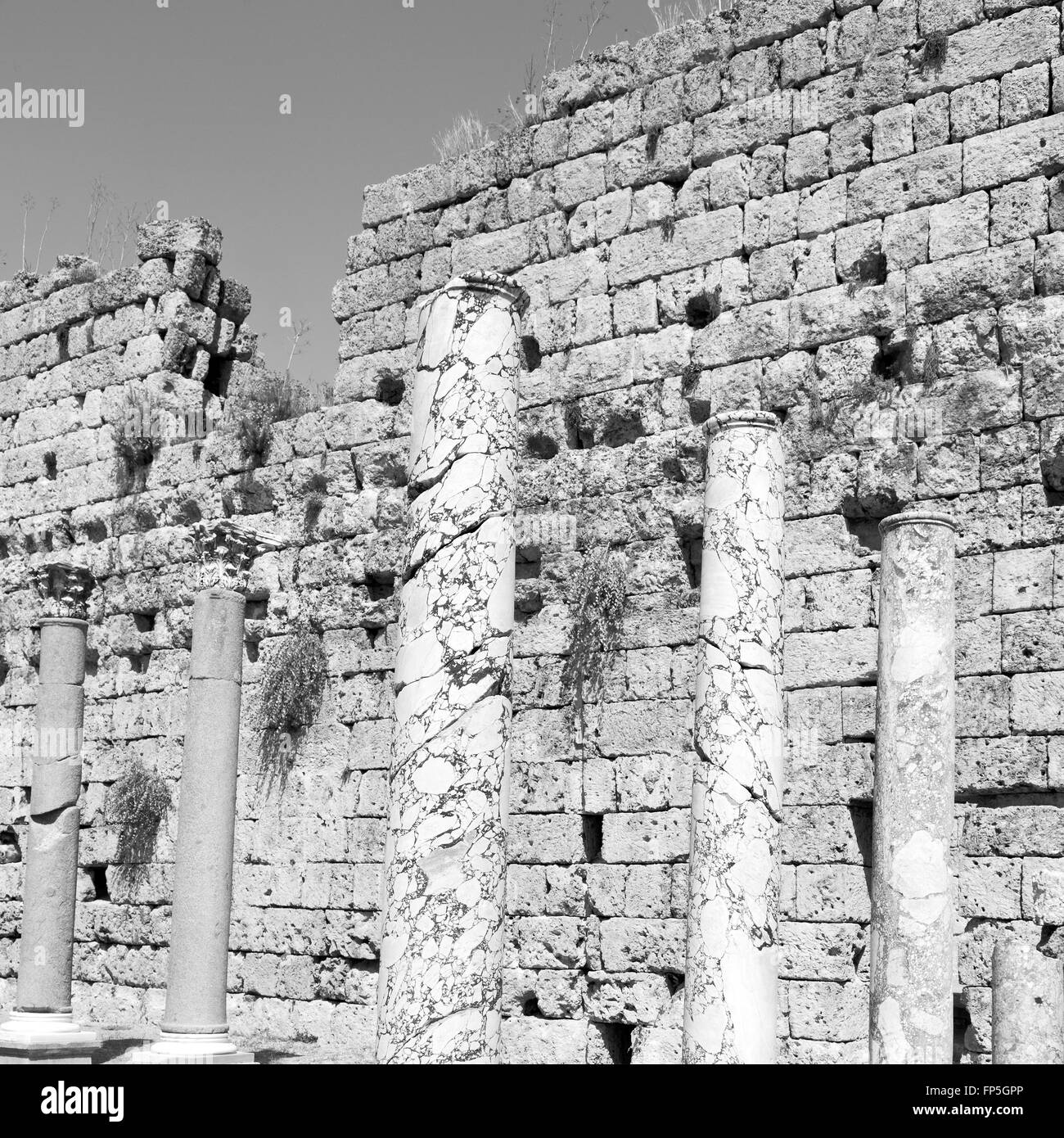 Perge old construction Black and White Stock Photos & Images - Alamy