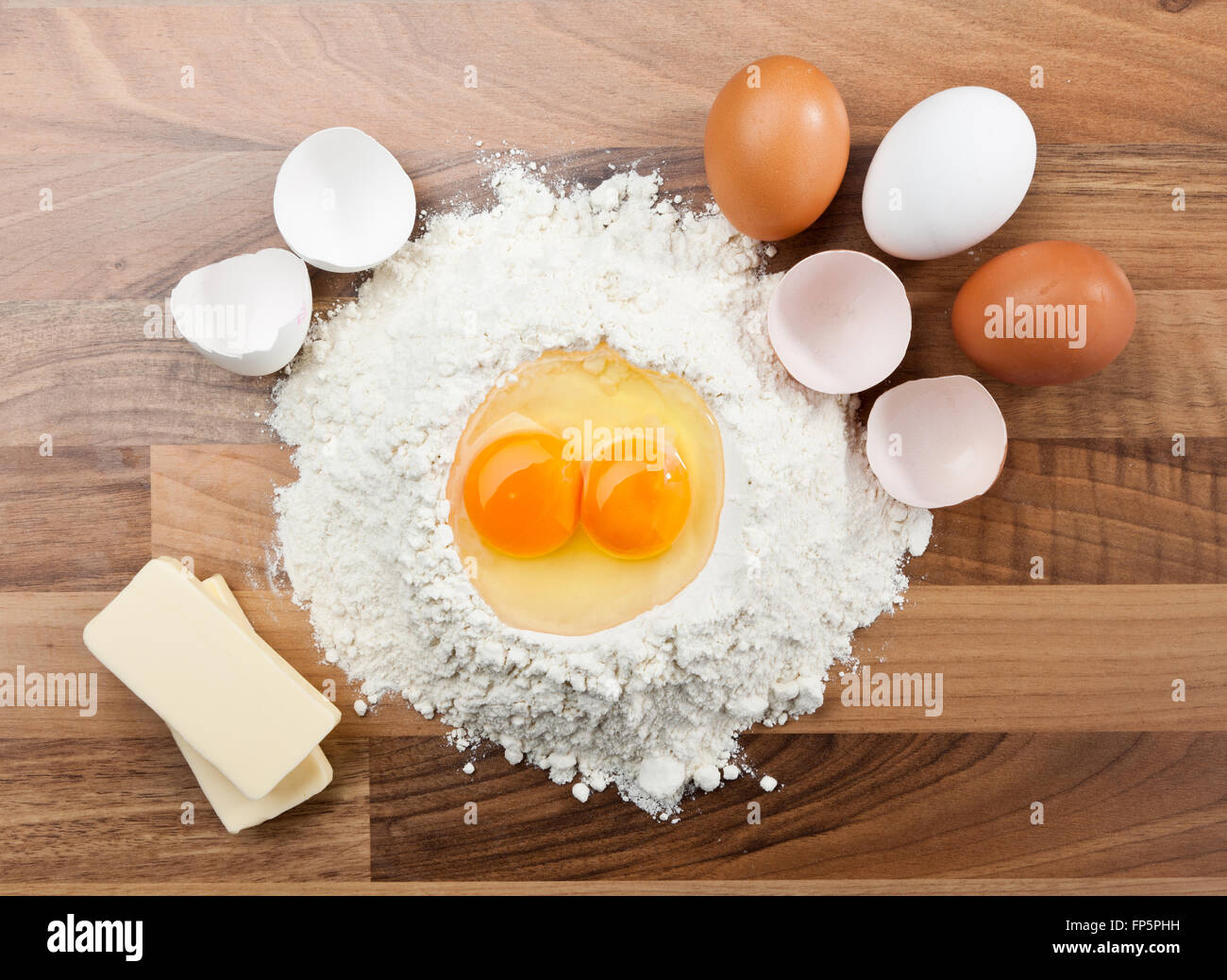 Basic ingredients for baking. All the ingredients and utensils ...