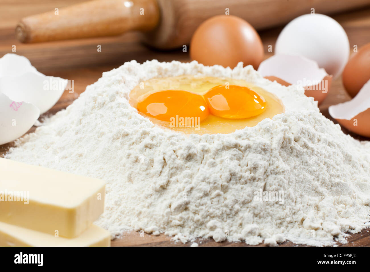 Basic ingredients for baking. All the ingredients and utensils ...