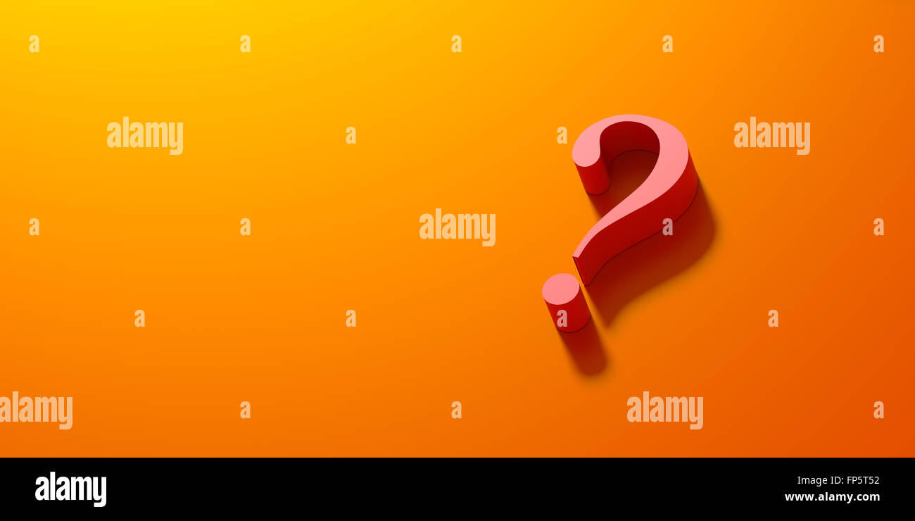 Infinite question marks, original three dimensional illustration Stock ...