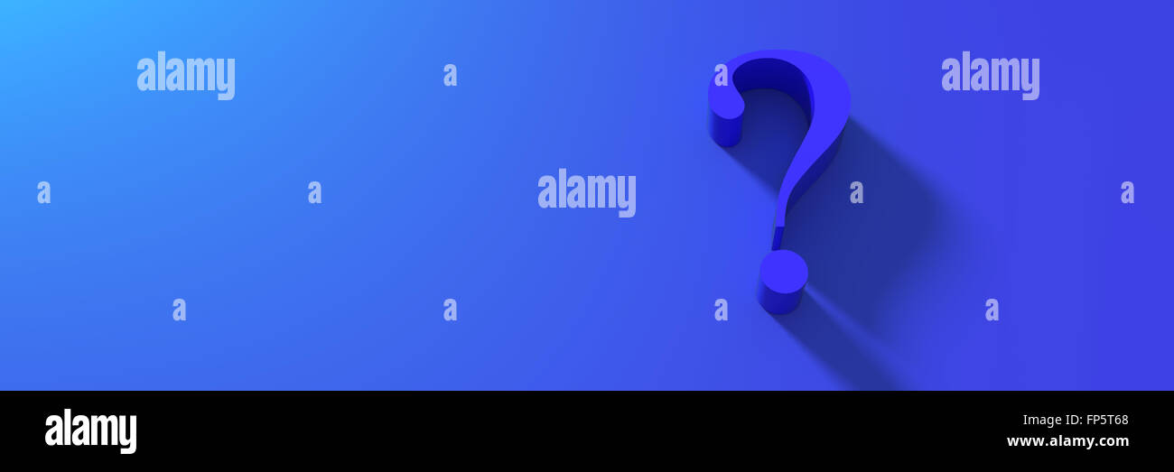 Infinite question marks, original three dimensional illustration Stock ...