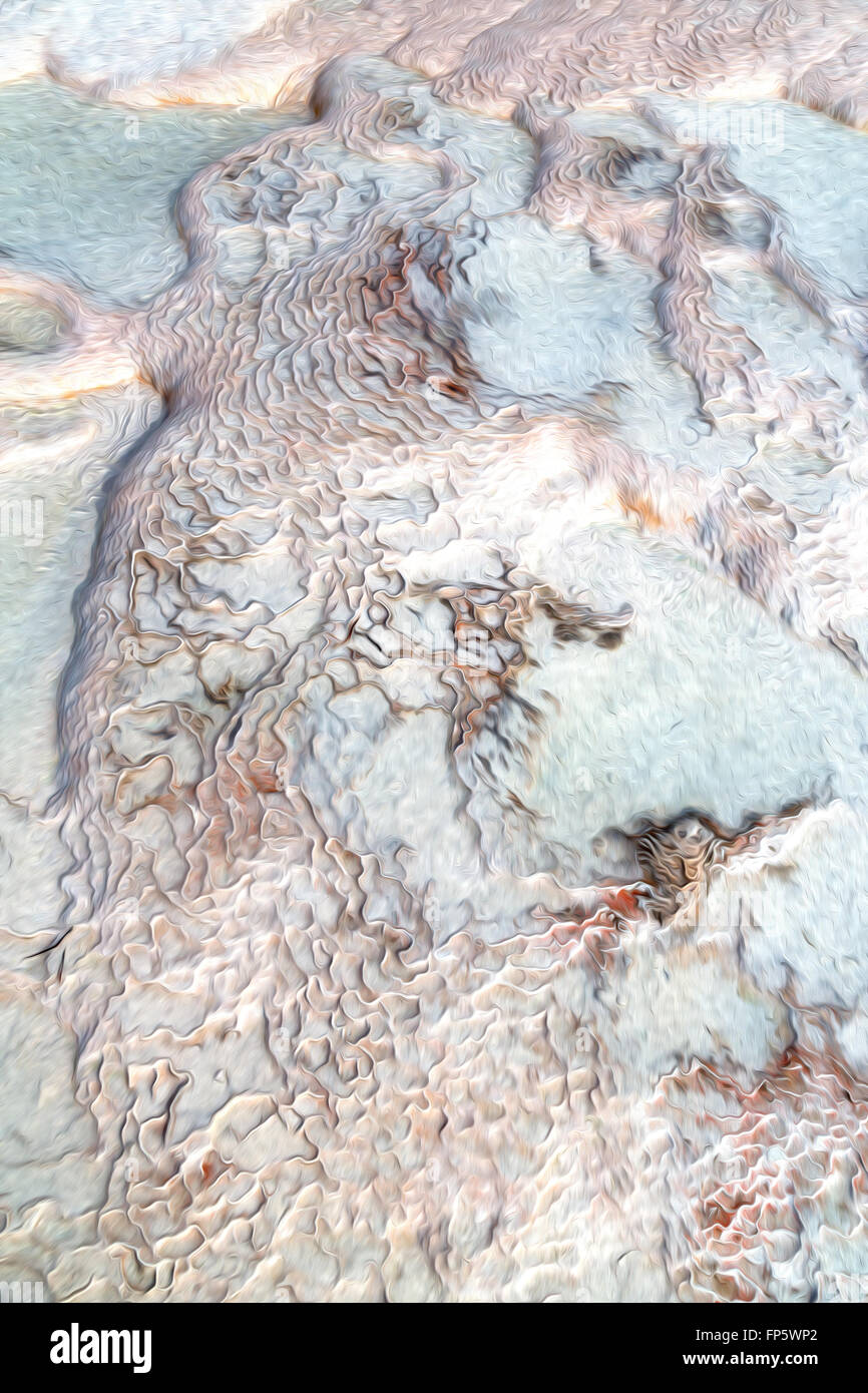 unique abstract in pamukkale turkey asia the old calcium bath and ...