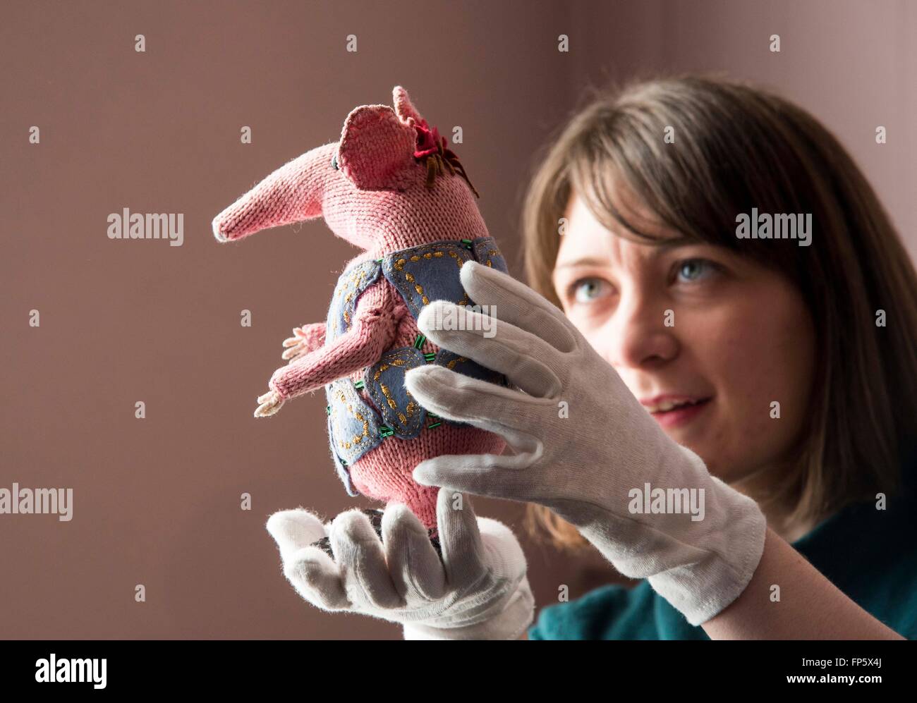 The Clangers Clanger puppets exhibits V&A toy museum Stock Photo - Alamy