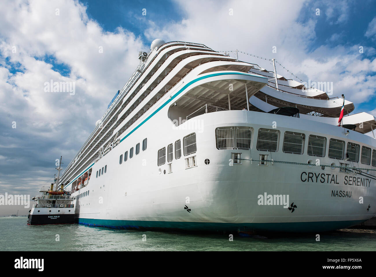 Crystal Serenity cruise ship in port, Venice, Italy Stock Photo - Alamy