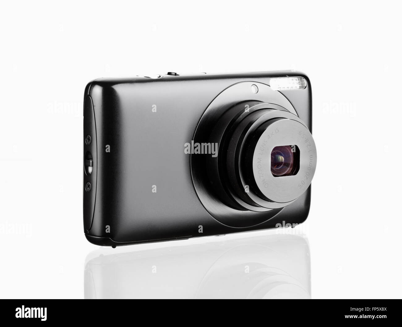 Digital camera isolated on white background Stock Photo - Alamy