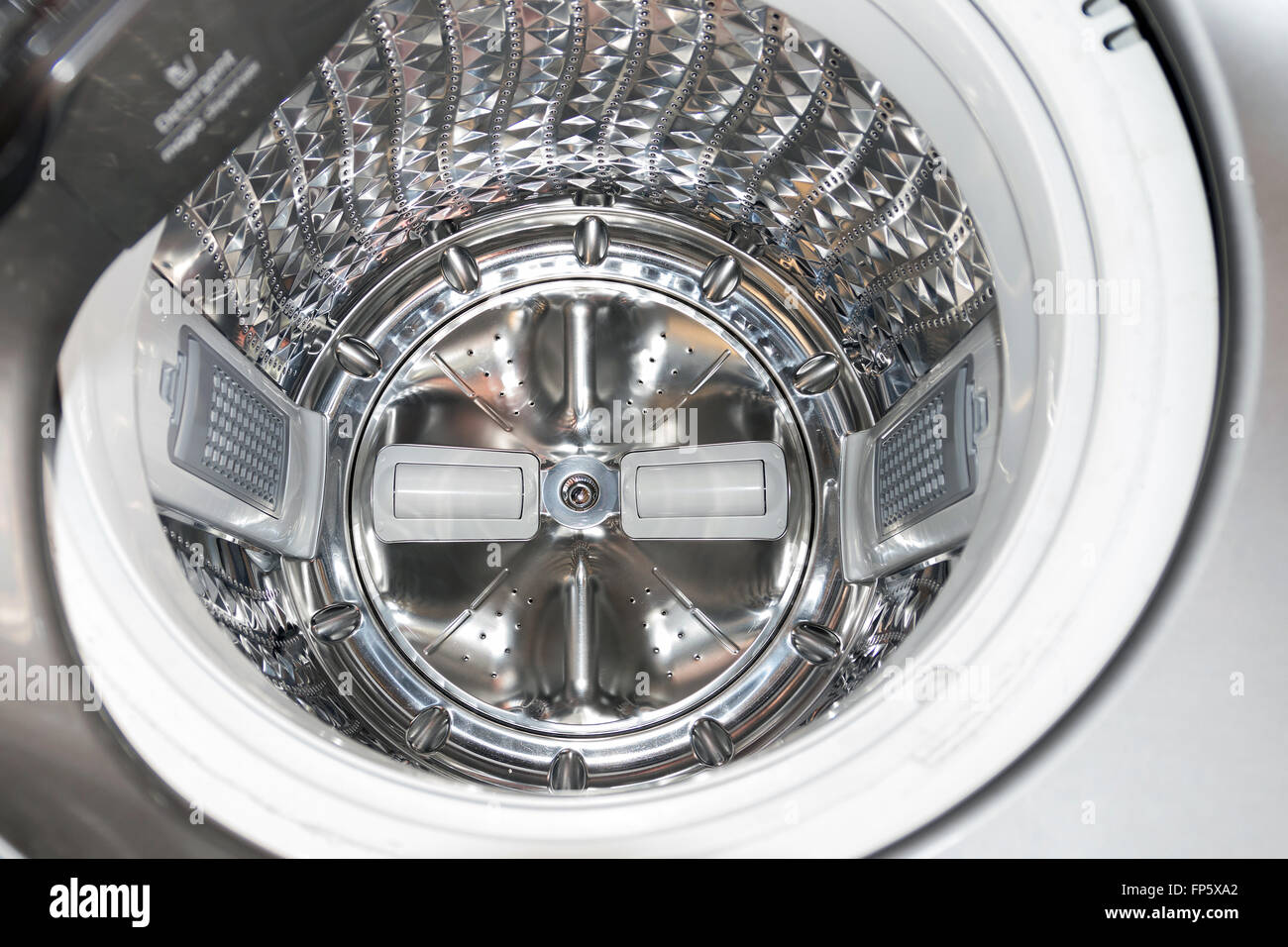 Closeup of inside the washing machine Stock Photo - Alamy