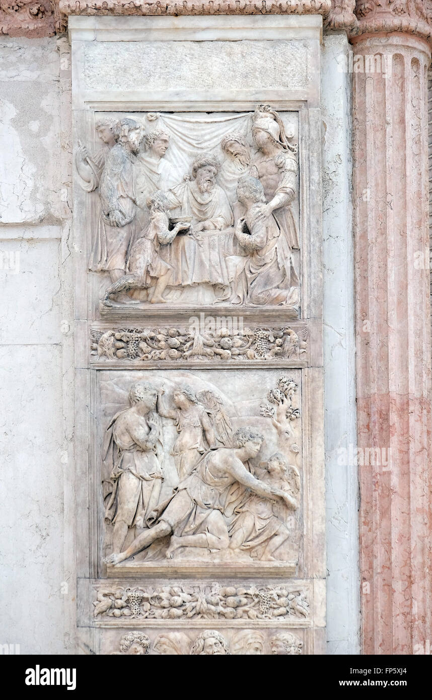 Jacob and the Angel up and Benjamin brings the cup to Pharaoh, left ...