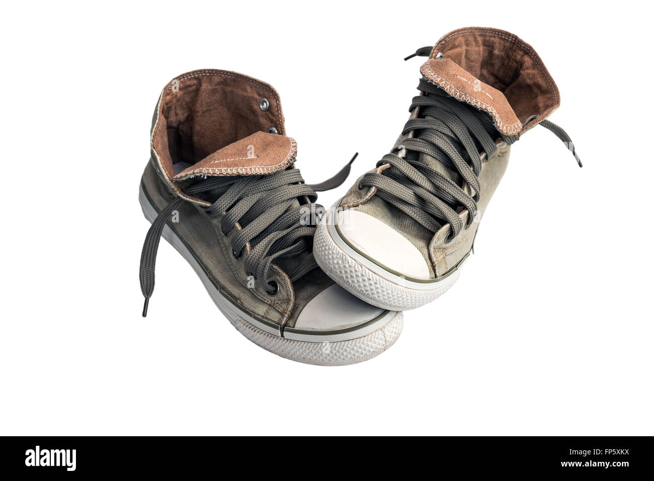 Sneakers shoes isolated on white background Stock Photo - Alamy