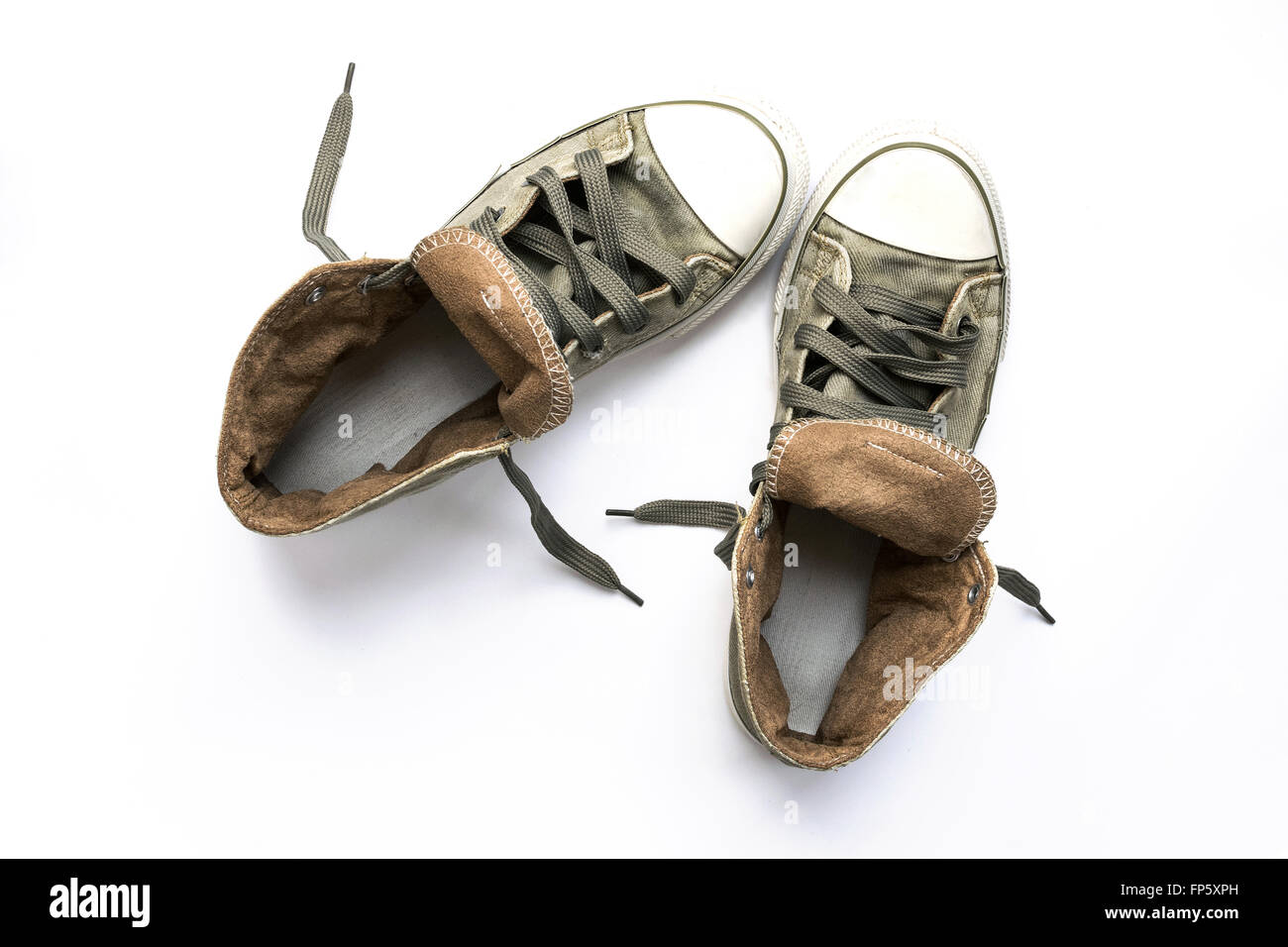 Sneakers shoes isolated on white background Stock Photo - Alamy