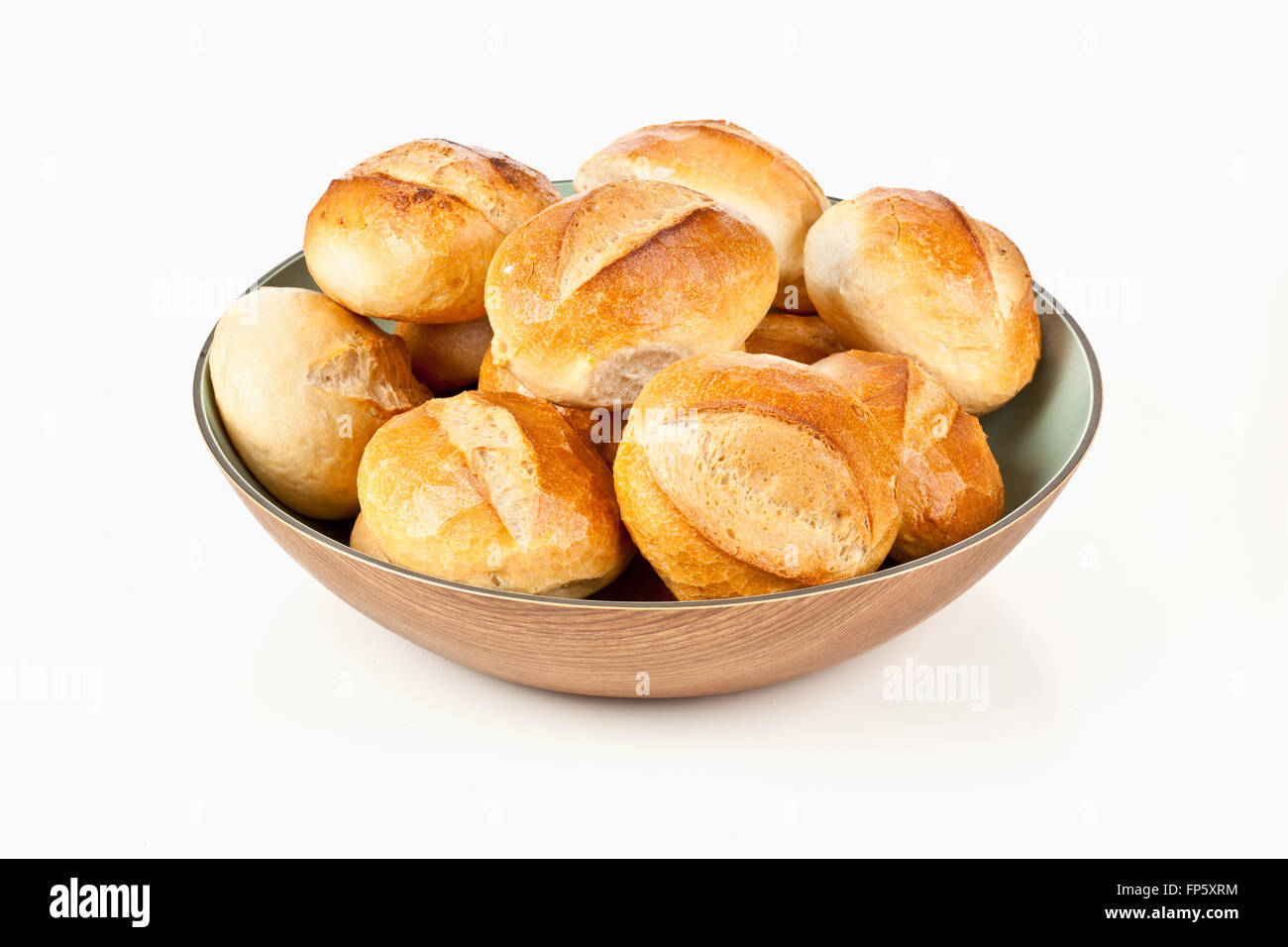 german bread roll or bun in the breadbasket Stock Photo - Alamy