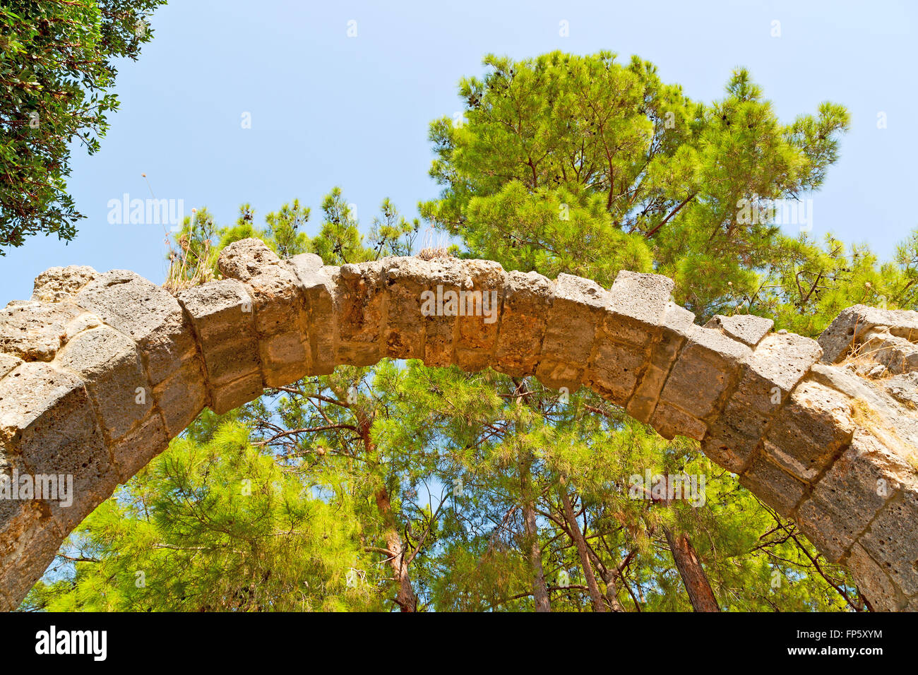 asia olympos greece and roman temple in myra the old column stone ...