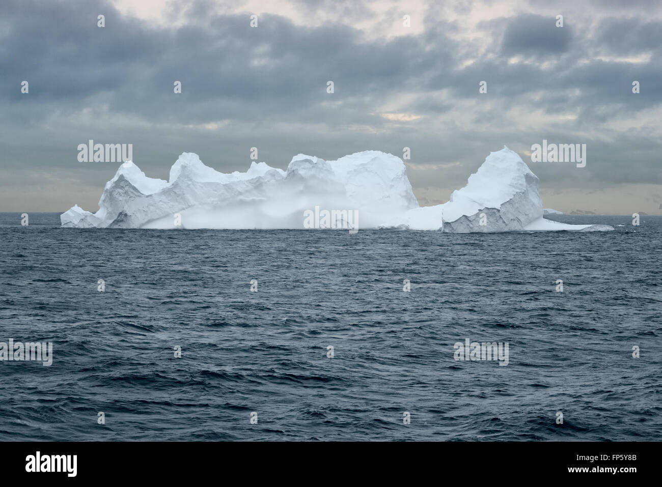 Huge Tabular Iceberg floating in Bransfield Strait near the northern ...