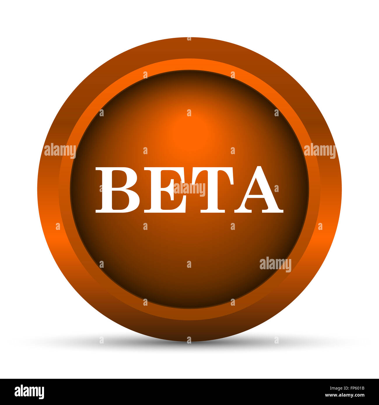 Beta icon. Internet button on white background Stock Photo - Alamy